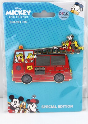 Disney Mickey, Donald, Goofy - Firemen on Fire Engine 28 - Jumbo LE 300 ...