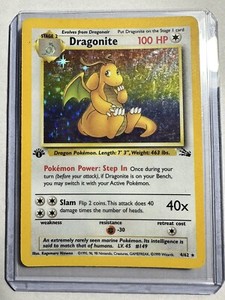 Dragonite 1999 Fossil #04/62 1st Edition Holo Price Guide - Sports Card ...