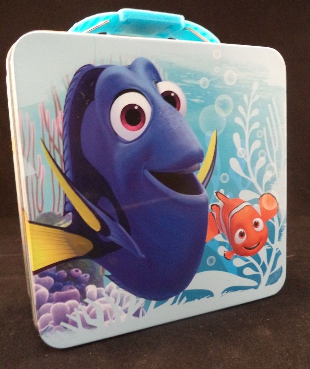 New Finding Dory Nemo Tin Metal Small Lunch Snack Box Storage Container ...