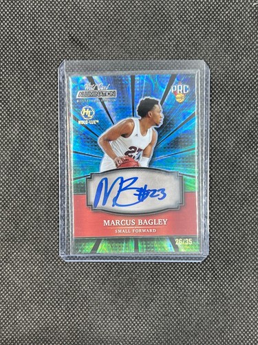 RARE 1ST TRADING CARD!! MARCUS BAGLEY - WILD CARD ALUMINATION - AUTO ...