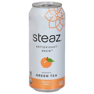 Steaz Tea Antiox Brew Peach Organic 16 FO (Pack of 12) 856820160031| eBay