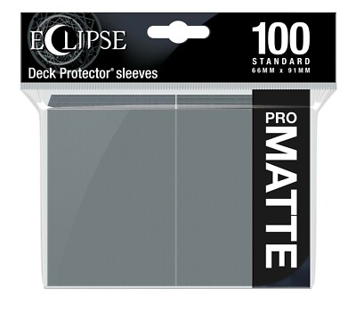 100 MATTE ECLIPSE SMOKE GREY #15623 DECK PROTECTOR CARD SLEEVES MTG ...