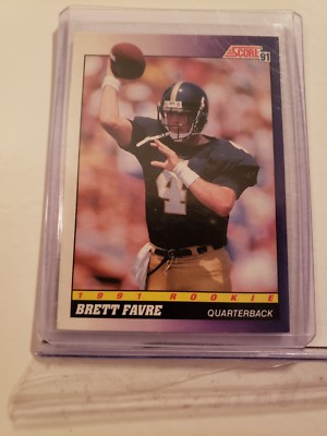 Brett Favre RC 1991 Score Rookie Card #611 Atlanta Falcons Green Bay ...