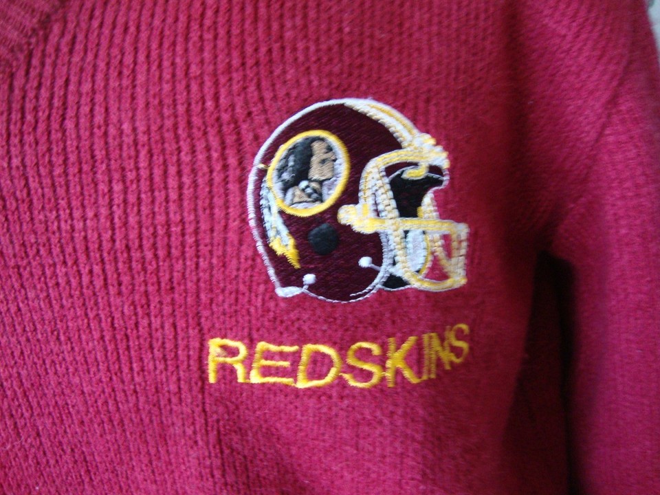 Washington Redskins Sweater Sz S Vintage V Neck NFL Starter | eBay