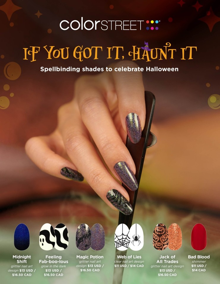 COLOR STREET Nail Strips - Thanksgiving, Halloween, Ghost, Pumpkin ...