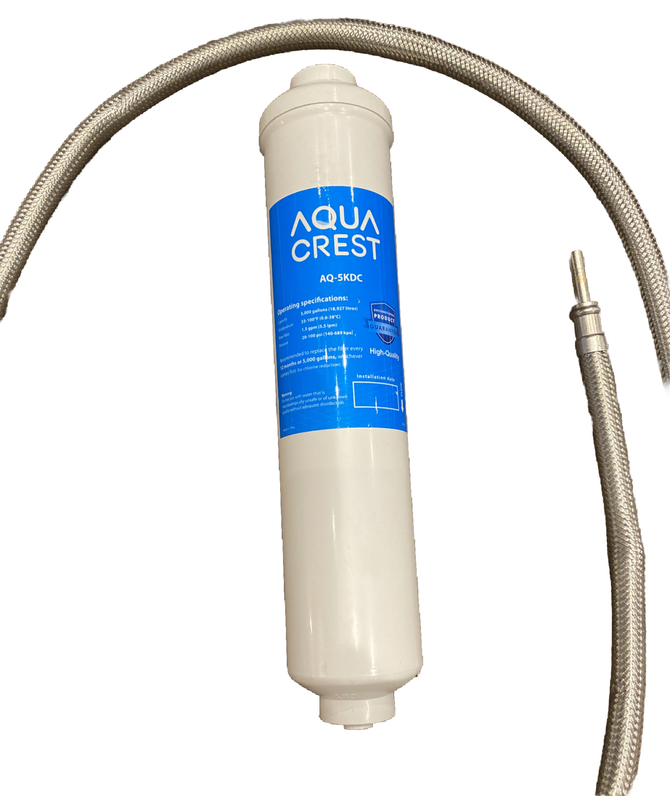 AQUA CREST 5KDC Under Sink Water Filtration System, NSF Certified, 5K ...