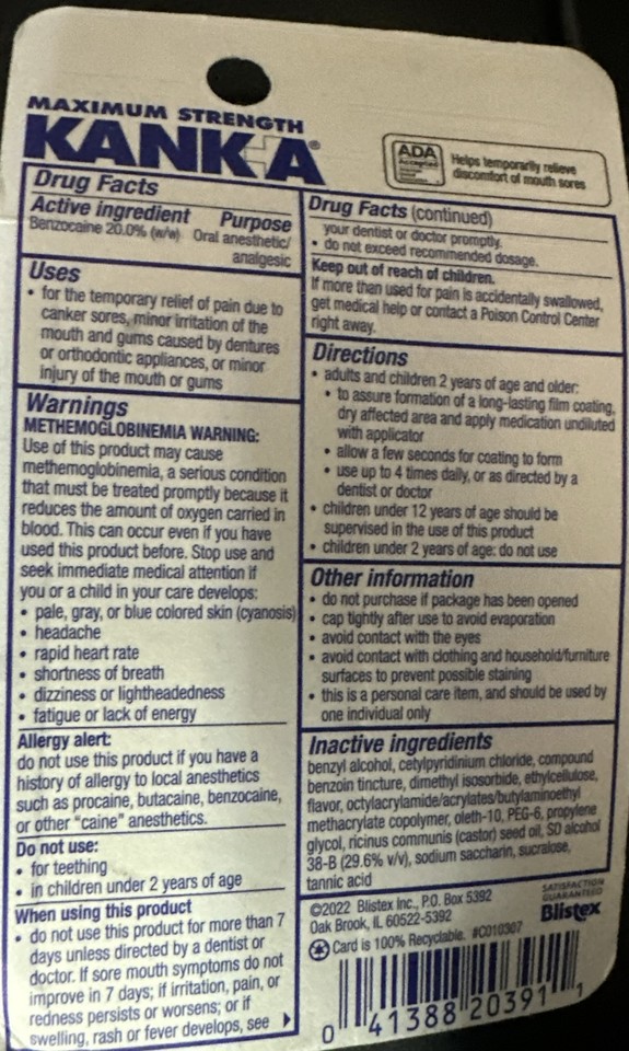 Kanka Oral Pain Liquid 0.33oz | eBay