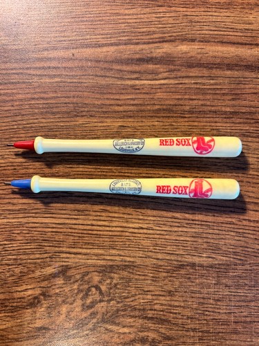 Boston Red Sox Baseball Bat Stadium Pen Set ink dry | eBay
