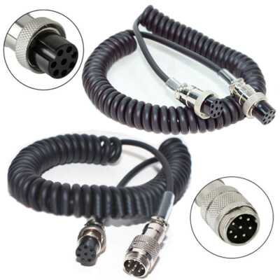 Mic Microphone Extension Cable Cord 8 Pin For Yaesu FT MD MH YM CB Ham ...