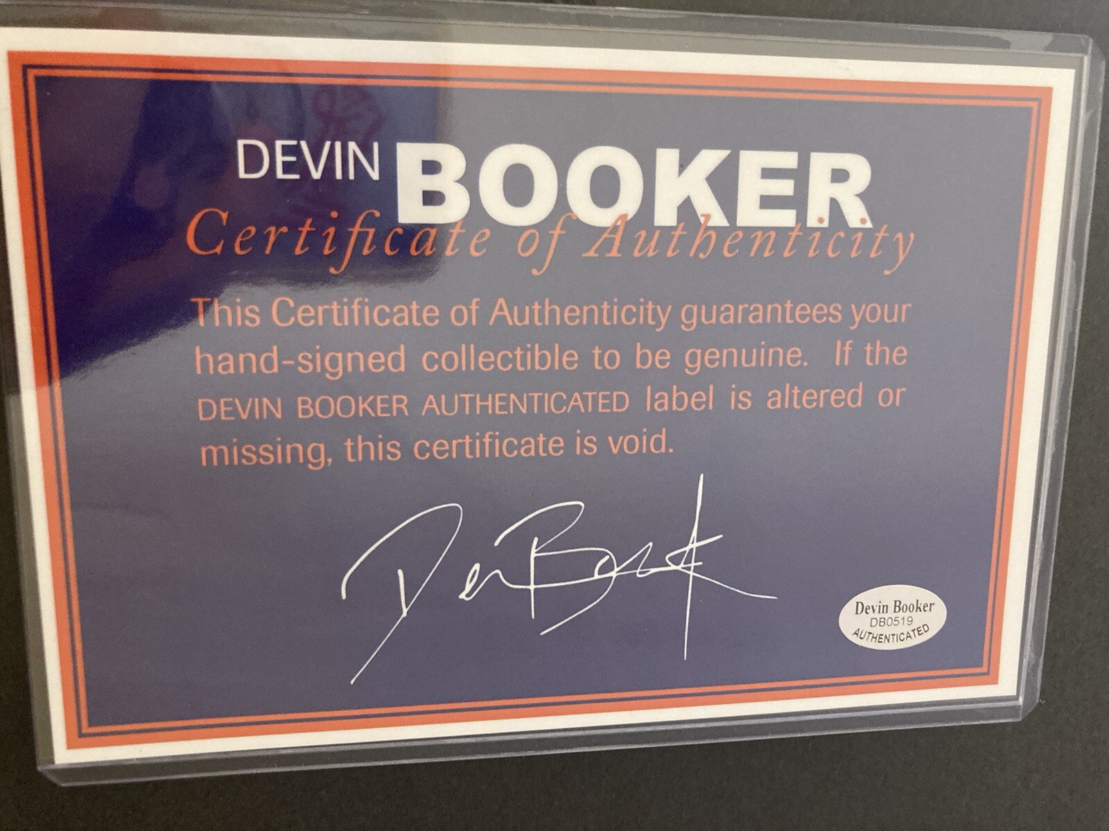 Devin Booker Signed Framed Jersey With Devin Booker Certificate Of ...