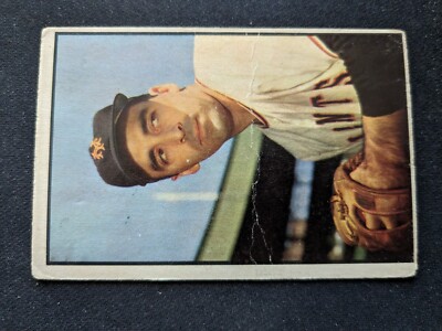 1953 Bowman Color Baseball Card # 96 Sal Maglie - New York Giants (VG ...