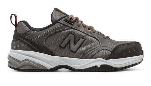 NIB New Balance MEN'S Steel Toe 627 MID627G Grey Black Slip Resistant ...