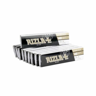 RIZLA BLACK COMBI CONNOISSEUR King Size Slim Smoking Rolling Paper ...