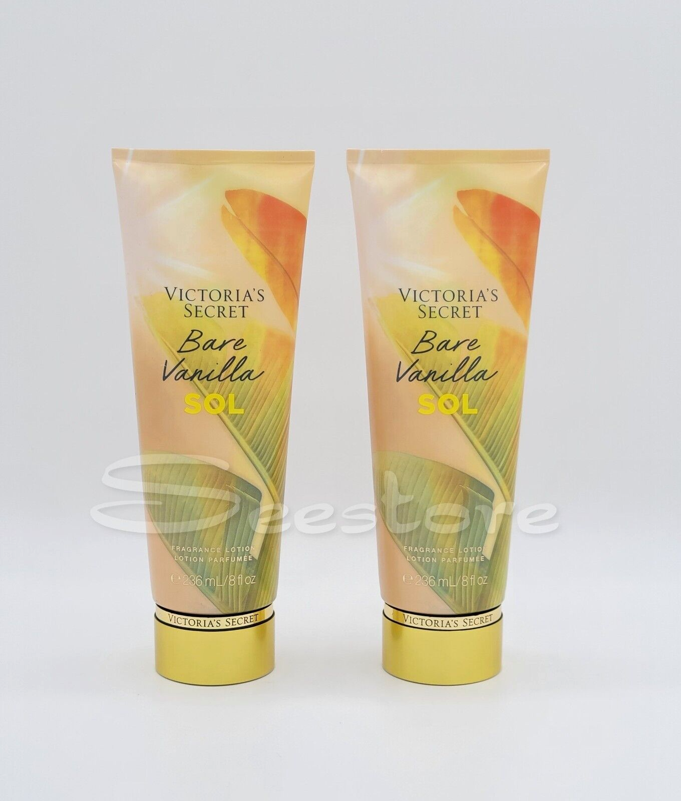 Victoria's Secret Bare Vanilla Sol Fragrance Body Lotion 8 fl oz Set of ...
