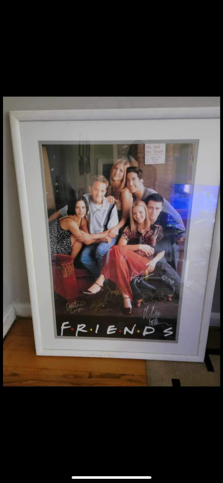 friends autographed photo poster sized with certificate of authenticity ...