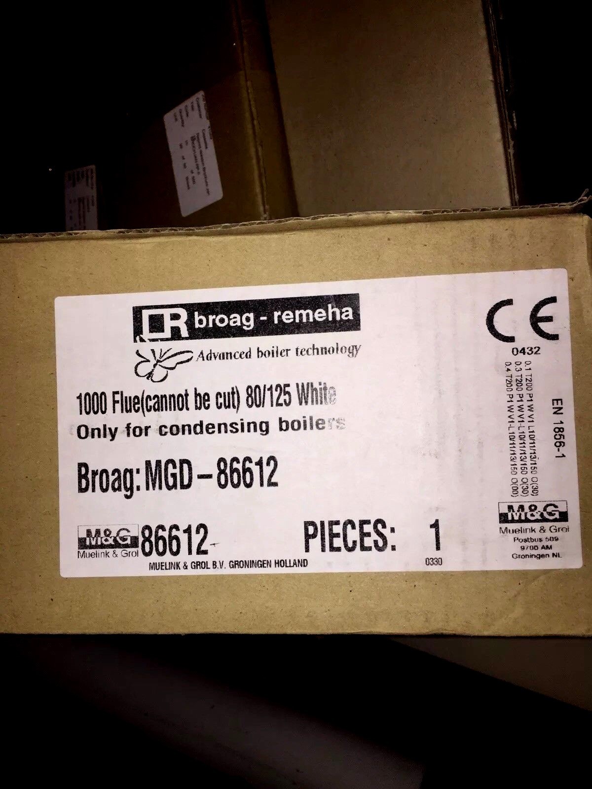 BROAG REMEHA 1000mm UNCUTTABLE FLUE (MGD-86612) | eBay UK