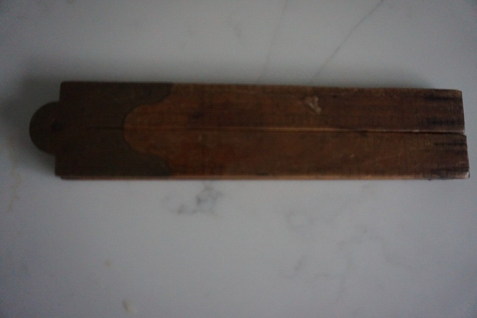 Vintage 24inch wooden folding carpenter's ruler | eBay