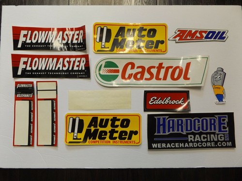 Lot of 12 Vintage Car Motor Oil Car Racing Stickers Decals CASTROL ...