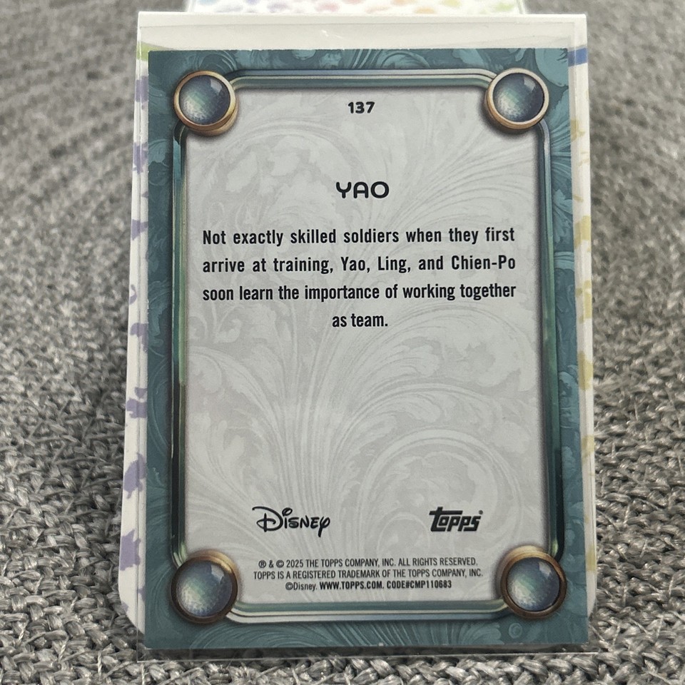 Disney Topps 2025 YAO /50 #137 Mulan | eBay