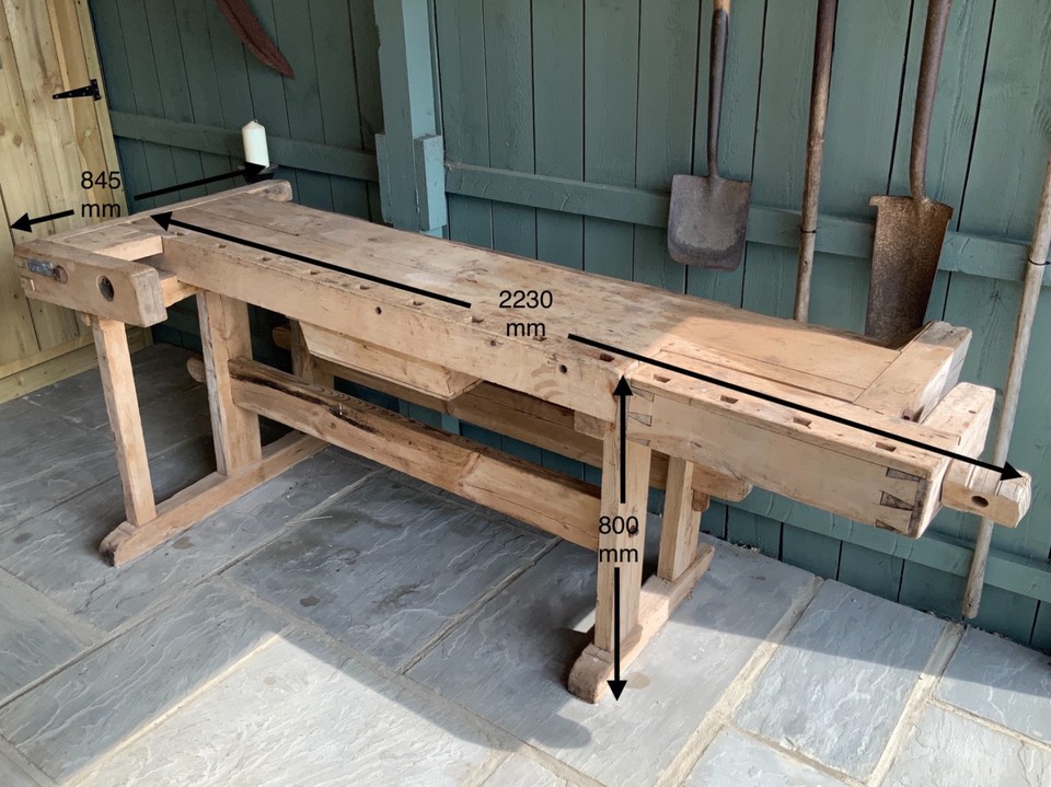VERY RARE VINTAGE CARPENTER’S WOOD WORK BENCH - COLLECTOR’S ITEM ...