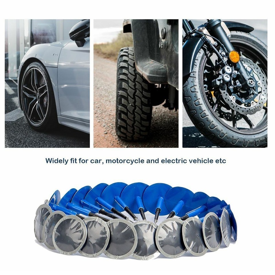 24Pcs Heavy Duty Tire Puncture Repair Kit for Car Bus Motorcycle Truck ...