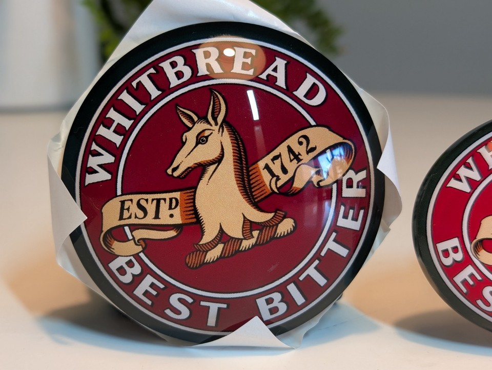Whitbread Best Bitter Pump Clips (X2) - Fish Eye. Breweriana / Man Cave ...