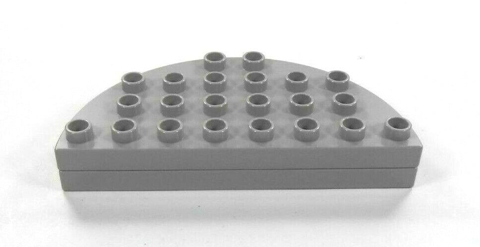 Lego Duplo Baseplate Half Round (2) slate gray | eBay