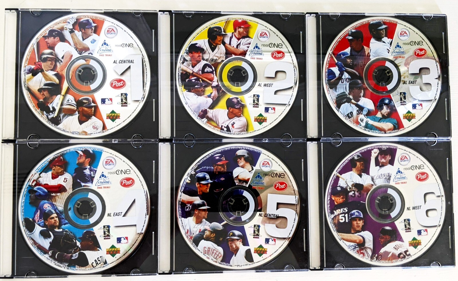 BASEBALL Series America Online Collectible / Install Discs AOL CDs EA ...