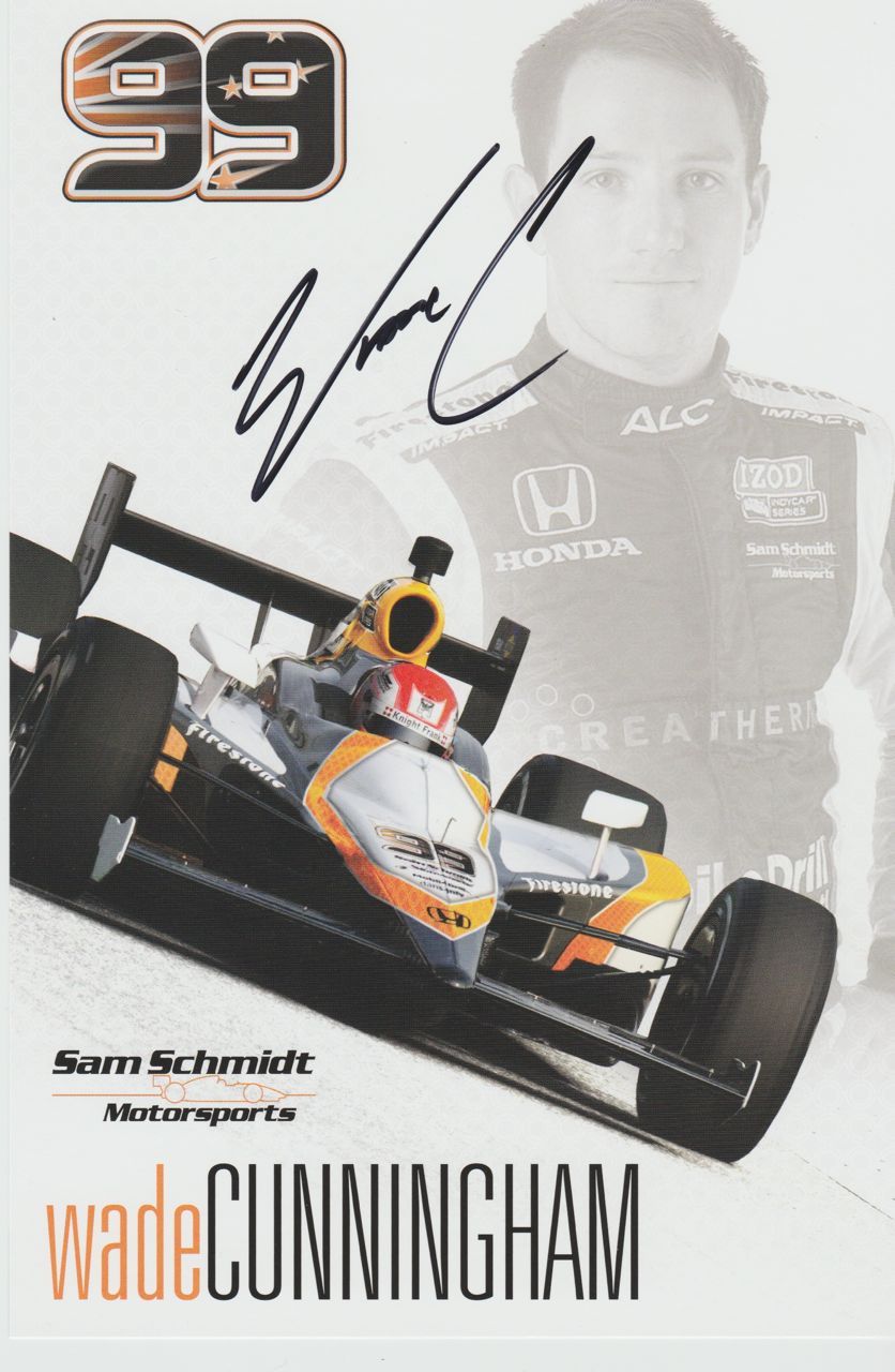 2011 Wade Cunningham signed Creatherm Honda Dallara Indy 500 Indy Car ...
