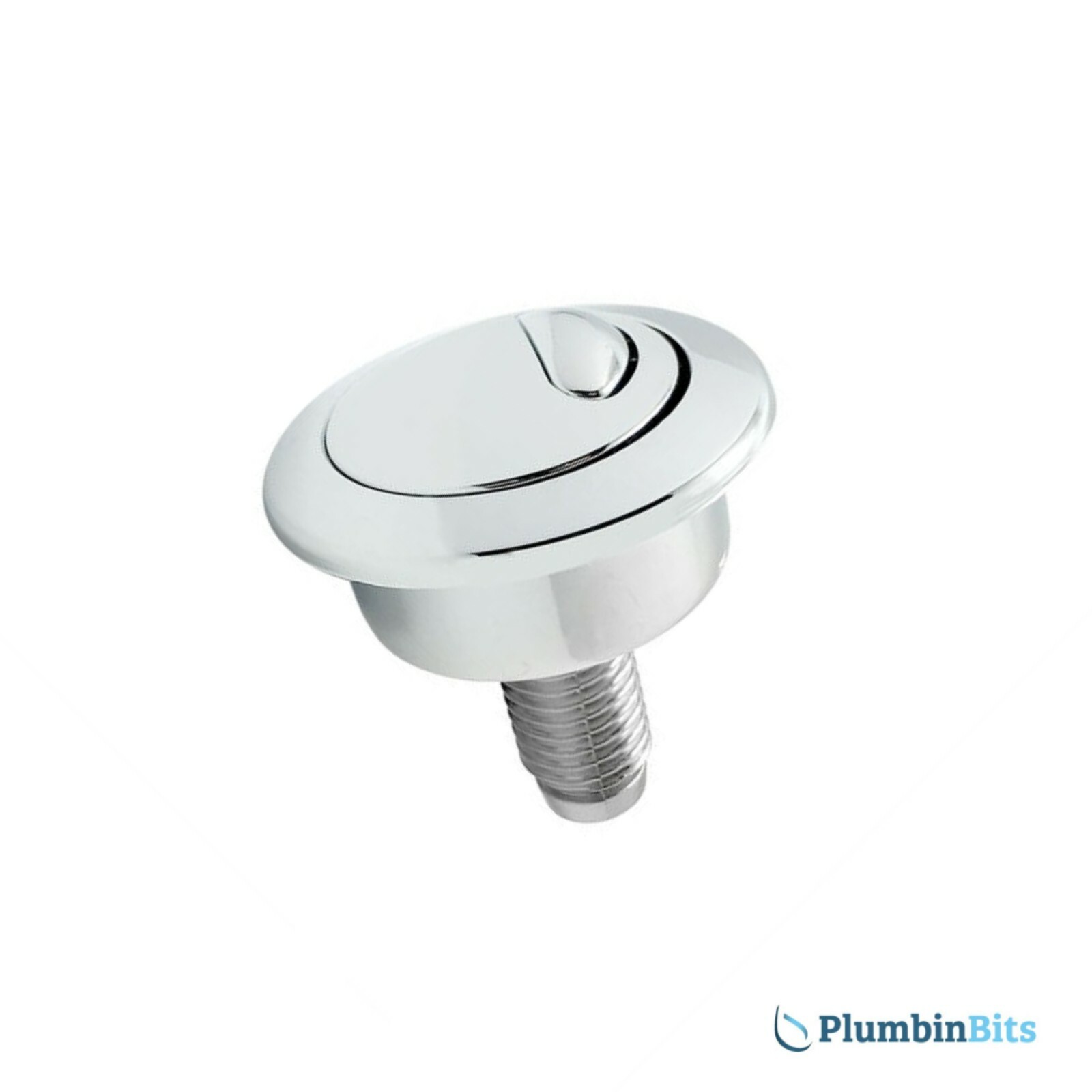 Siamp Optima 50 Cable Operated Dual Flush Cistern Push Button in Chrome ...