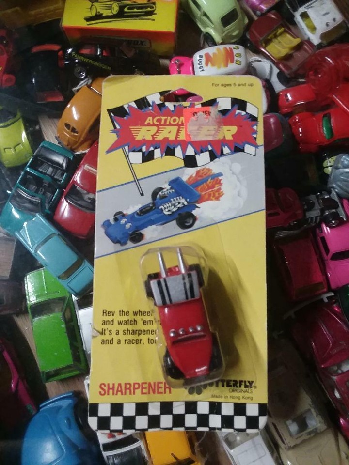 ACTION RACER PULL BACK PENCIL SHARPENER NEW IN THE PACK VW BEETLE BUG ...