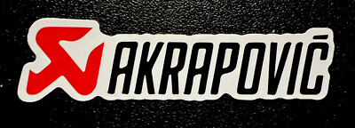 AKRAPOVIC Exhaust Sticker *Glossy*Finish. Size 3.25”X .75”inch. Not ...