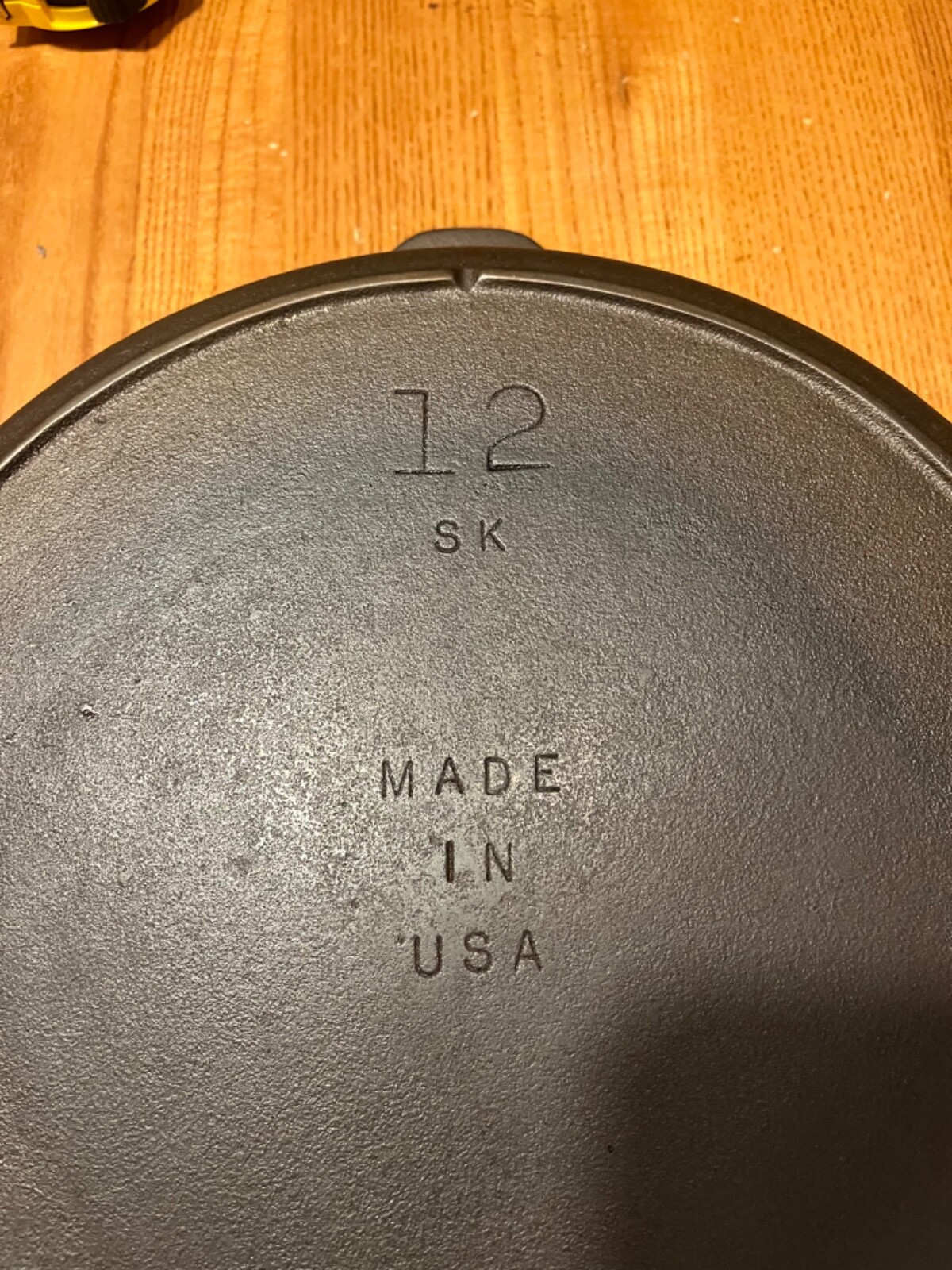 vintage Lodge #12 cast iron skillet 3 notch SK D made in U.S.A. | eBay