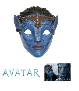 Avatar - Pandora Blue Tribal Mask Neytiri Halloween Resin Display Mask ...
