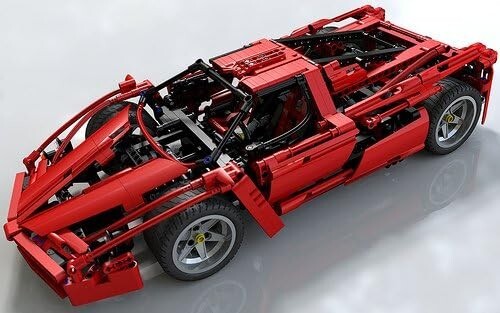 Lego Technic Racers 8653 ENZO FERRARI 1/10 Complete Japan Educational ...