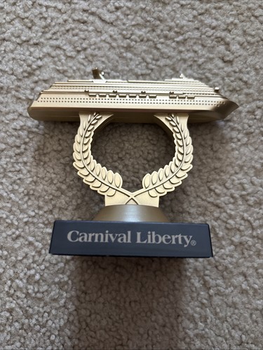 Carnival CCL Liberty 24k Gold Plastic Ship on a Stick Cruise Trophy | eBay