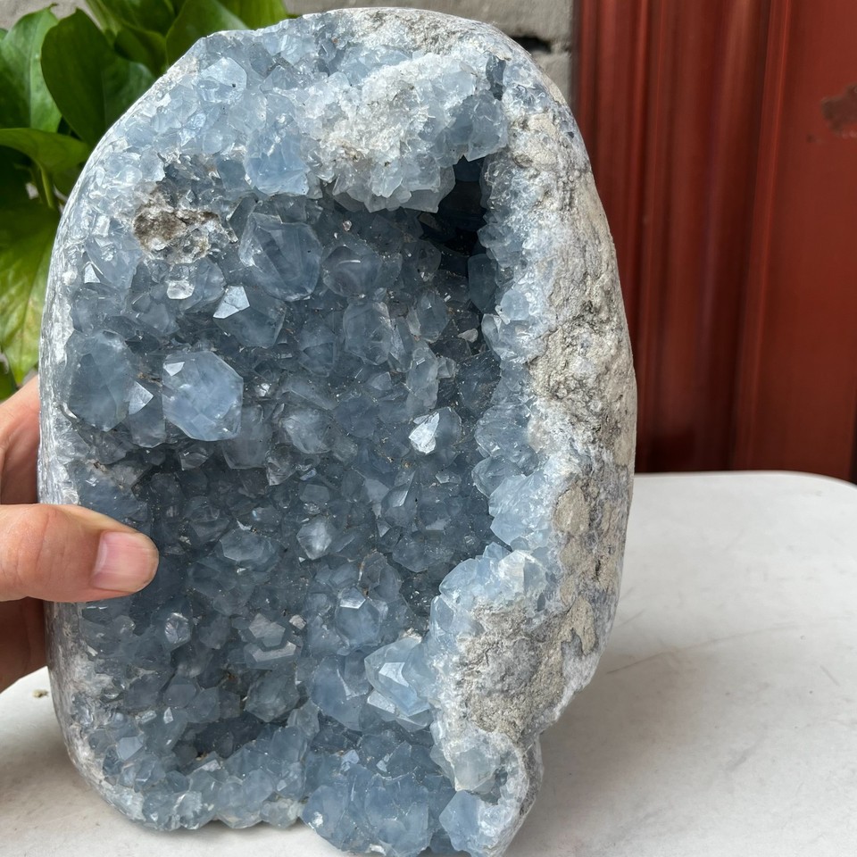 7230g Natural Blue Crystal Cave Quartz Crystal Cave Mineral Specimen ...