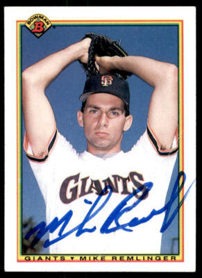 1990 Bowman #227 Mike Remlinger IP Signed Card Auto Autographed | eBay