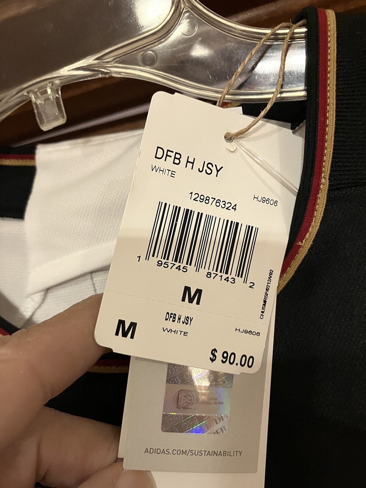 ADIDAS GERMANY DEUTSCHLAND 22/23 WHITE HOME JERSEY HJ9606 WORLD CUP ...