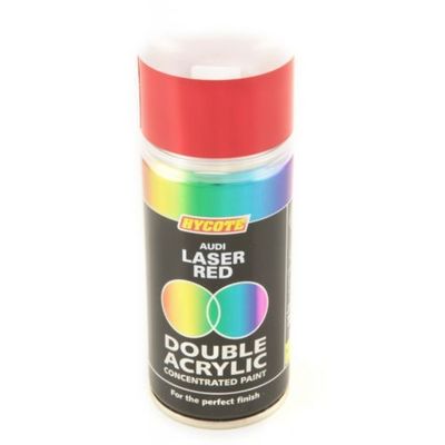 Hycote Audi Laser Red 150ml Double Acrylic Spray Paint Aerosol ...