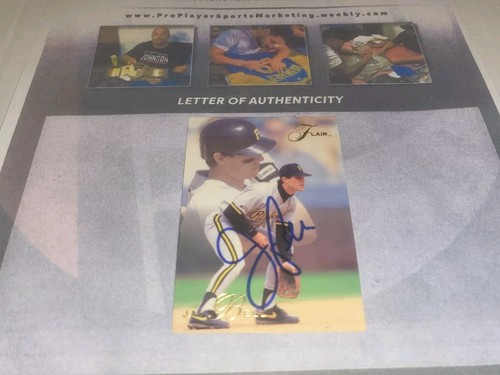 JAY BELL Signed 1994 Fleer Flair #214 AUTOGRAPH CARD PIRATES | eBay