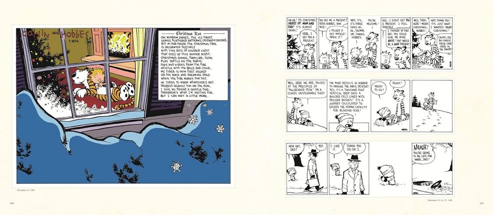 Comic Strip The Complete Calvin and Hobbes 4 Volume collection Box Set ...