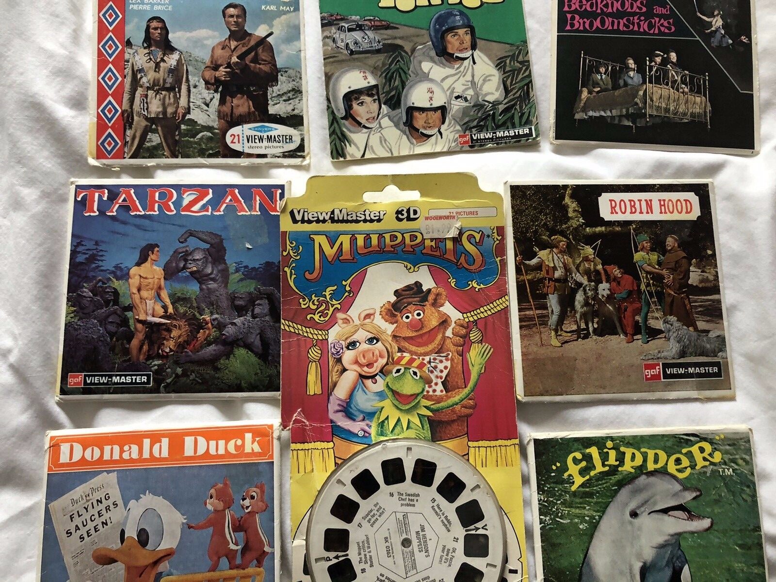 Vintage View Master Reel Collection : Tarzan, Robin Hood, Donald Duck ...