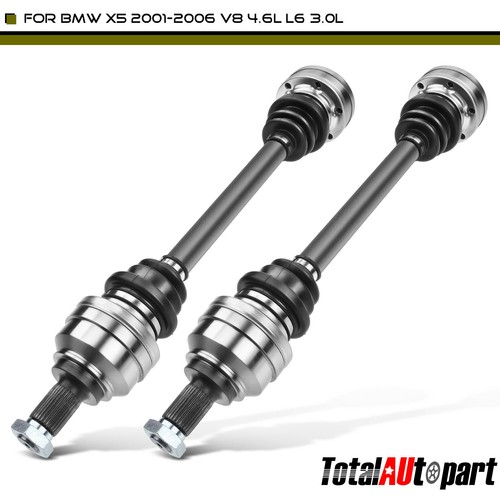 2x CV Axle Assembly for BMW X5 E53 2001-2006 3.0L 4.6L 4.4L 4.8L Rear ...