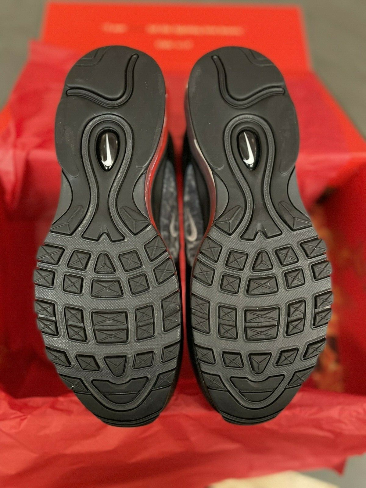 MSCHF X LIL NAS CUSTOM AIR MAX 97 SATAN SHOES SIZE 9.5 SERIAL #'D 212/ ...