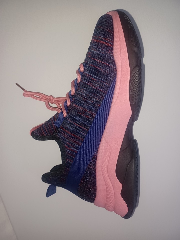 Womens BeBe Sport Pink Purple Athletic Shoes Sneakers 10 M Stretch ...