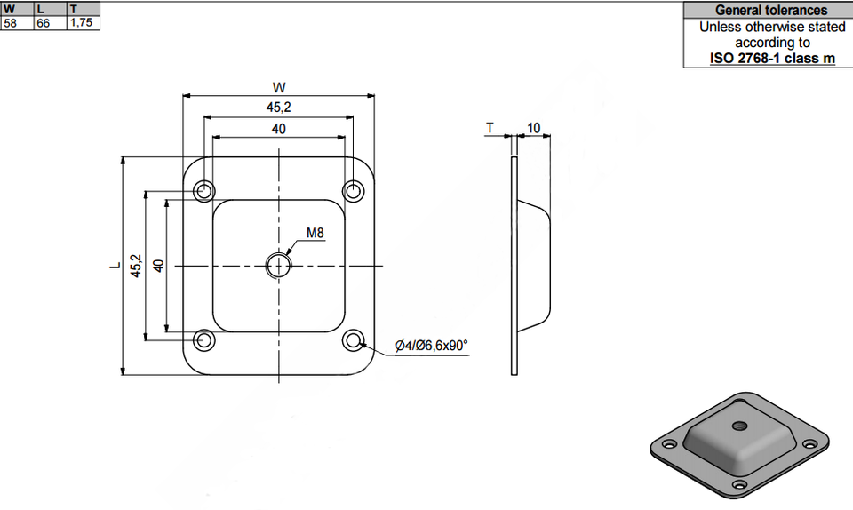 SET OF 4 LEG FIXING MOUNTING PLATES BRACKETS PLATE FOOT FEET LEGS ...