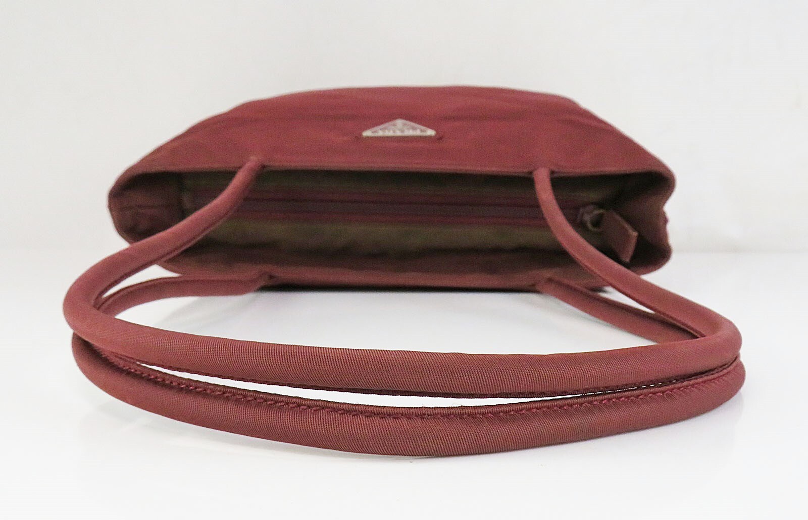 Authentic PRADA Red Nylon Tote Shoulder Bag Purse #52… - Gem