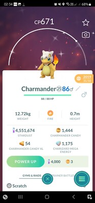 Pokémon Shiny Charmander ( Cubone Costume ) GO | eBay