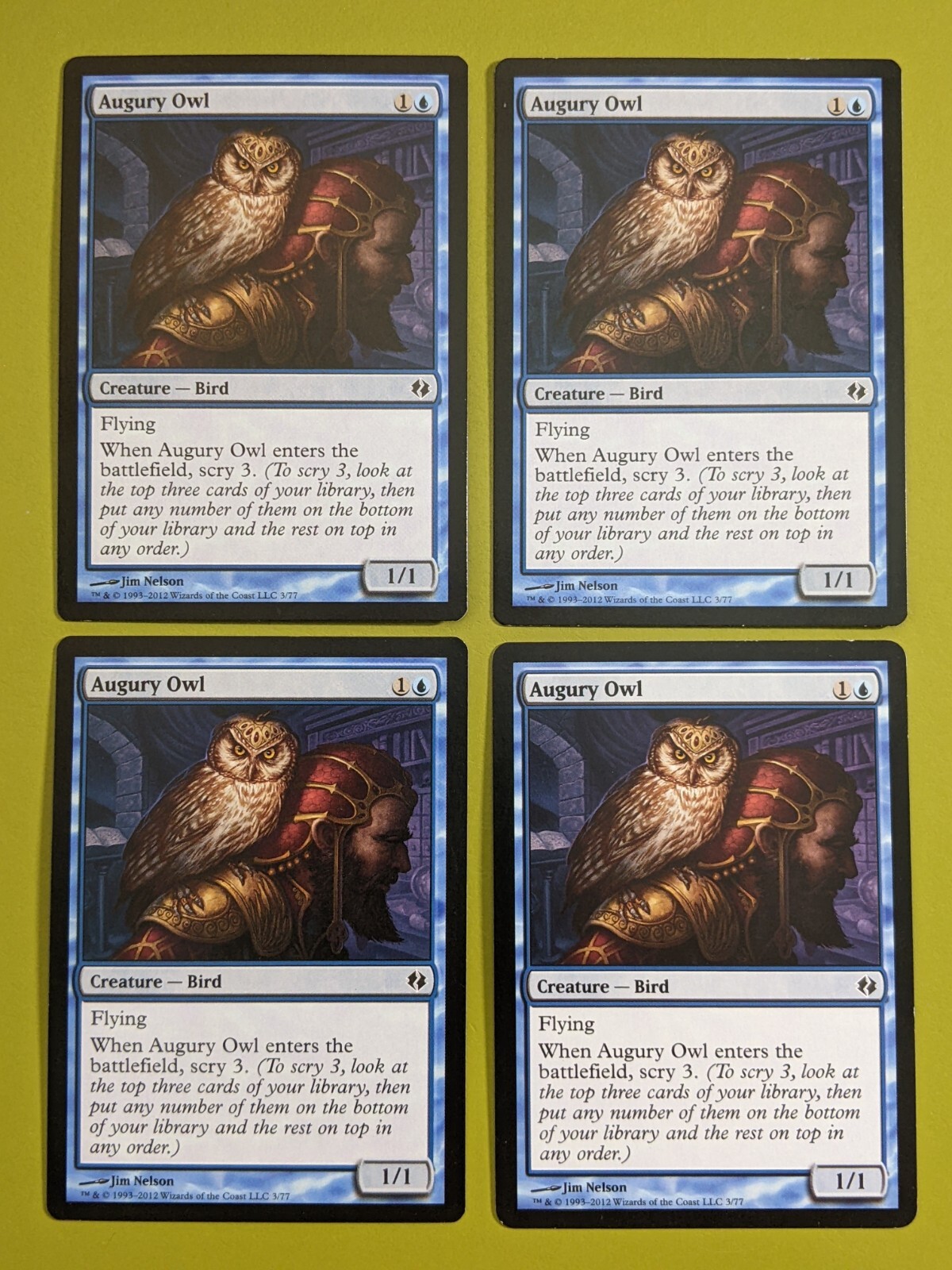 Augury Owl x4 Duel Decks: Venser vs. Koth 4x Magic the Gathering MTG | eBay